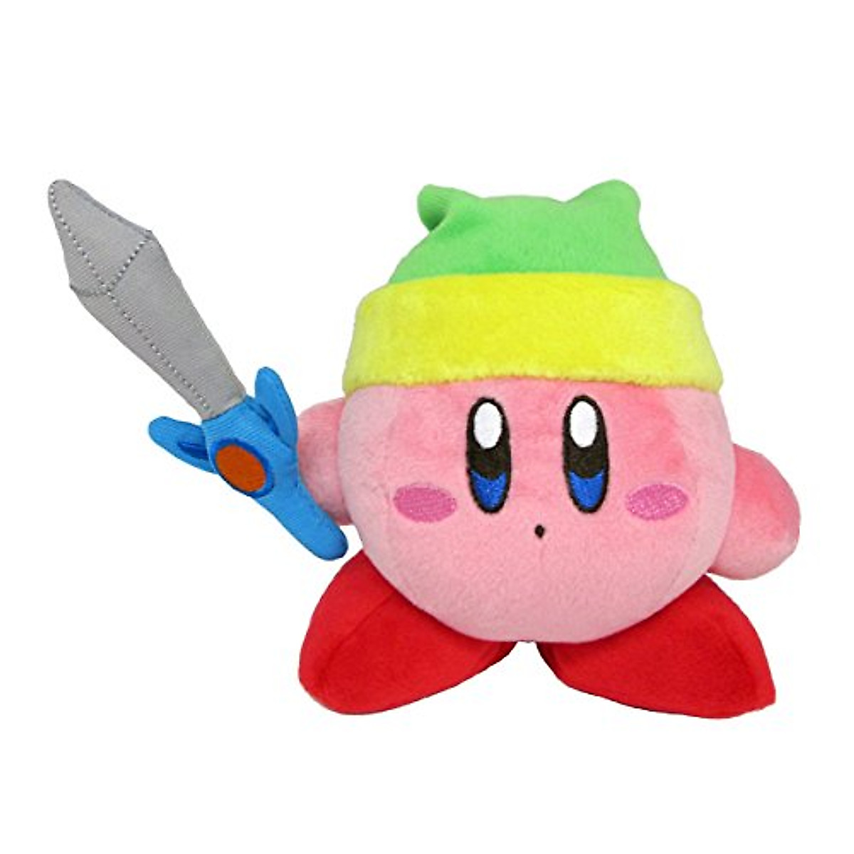 Little Buddy Kirby's Adventure All Star Collection Kirby Sword Stuffed Plush, 6", Multi-Colored, Model:1626