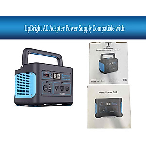 UpBright 24V AC/DC Adapter Compatible with Generark HomePower ONE GA-EPS-1000 Backup Battery Portable Power Station for Home 110V/1000W HuntKey HKA18024075-6C 24.0V 7.5A 180W Power Supply Cord Charger