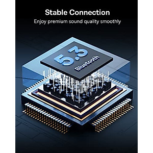 Baseus Wireless Earbuds, 50 Hrs Playback Bluetooth 5.3 Anti-Loss Bluetooth Headphones LED Power Display 60ms Low-Latency Fast-Charging in-Ear Earphone for iPhone and Android (Bowie WM02+)