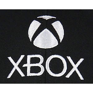 Xbox Mens' Gaming Logo Snapback Hat Adult Precurve Adjustable Hat Cap | Perfect for Everyday Wear and Video Game Fans Black