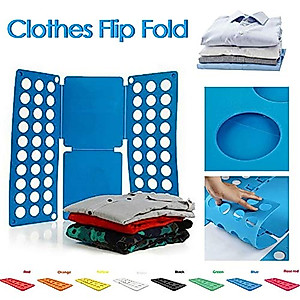 Fuhlen T Shirt Folder Board,Small Tshirt Folder Clothes Folder,Durable Plastic Laundry Shirt Folding Board Clothes Folding Board Flipfold for Kid Fast and Easy Fold Shirt Dress Pants Towels (Black)