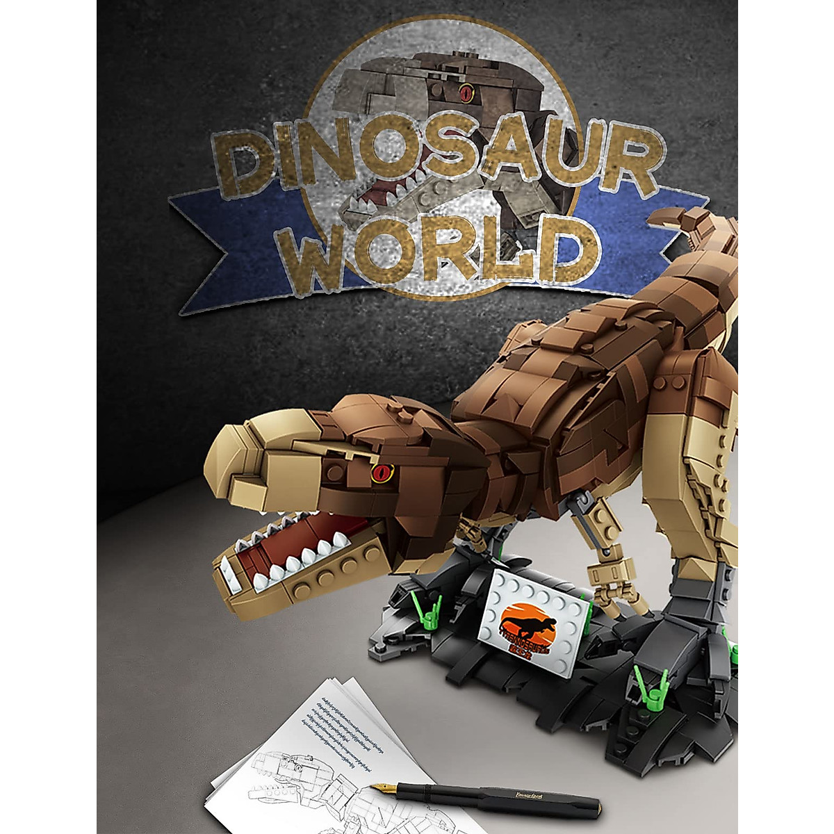 SEMKY Dinosaur Series Tyrannosaurus Rex Model Set, (939Pieces) -Building Blocks Toys Gifts for Kid…