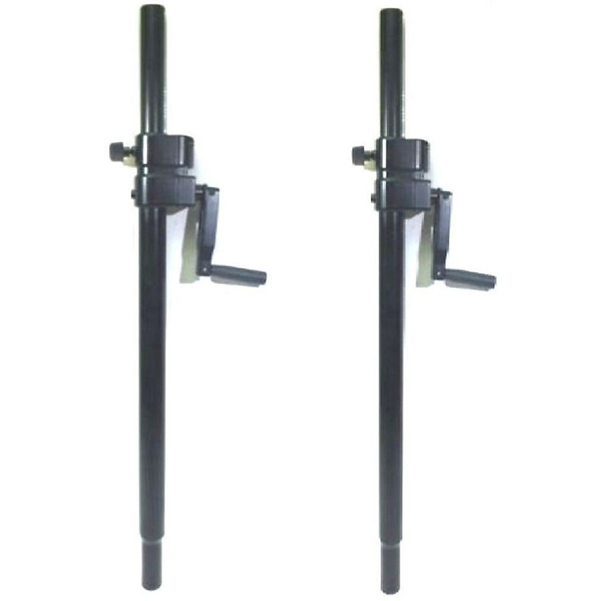 One (1) Pair LASE 101 Speaker Sub Pole Mount Crank System with folding hand crank.