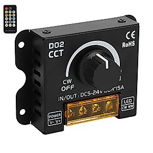 LED Dimmer, DC 5V24V LED Light Dimmer 2 Channel For Home For Bar