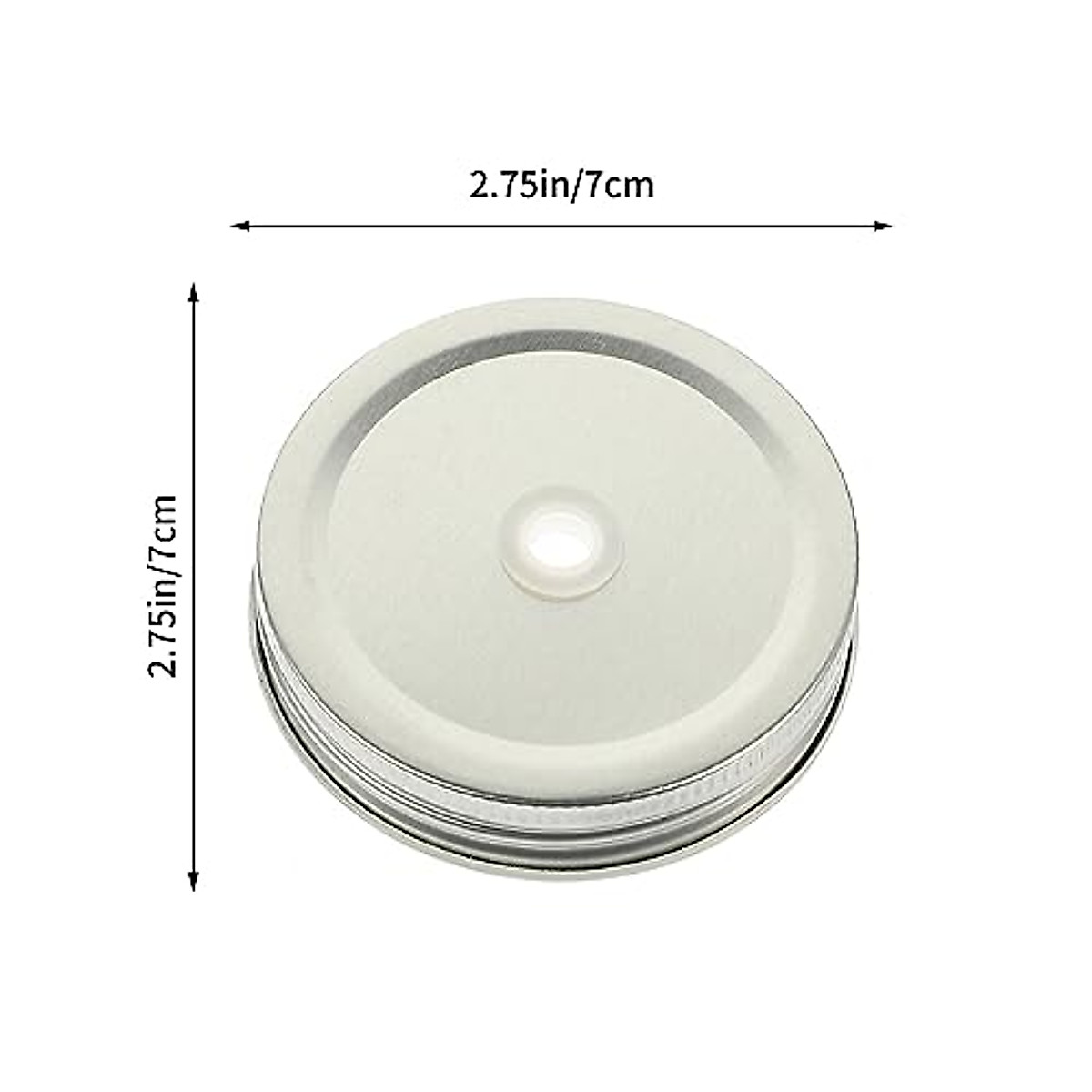 12pcs Cup Lid Leak Proof Canning Caps Secure Canning Jar Caps Jar Covers Jar Straw Lids Leak Proof Lid Sealing Lids for Jar Jar Lids Cup Covers