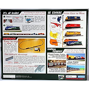 Kato KAT1060024 N ES44AC Freight Train Set, BNSF/Wedge