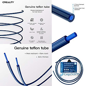 Creality Upgrade 3D Printer kit with Metal MK8 Gray Alloy Extruder + Capricorn Bowden PTFE Tubing(1M) + Bed-Level Spring 1.75mm Filament for Ender 3/3 Pro/CR-10 Series/10S/20/20 Pro Printers