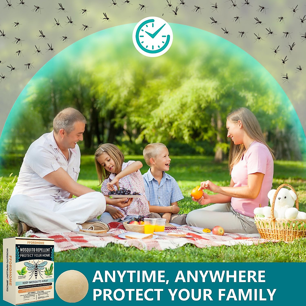 Mosquito Repellent for Patio - Mosquito Repellent Indoor & Outdoor Protection - Mosquito Deterrent for Yard - Mosquito Control for Rooms, Keep Mosquitos Away for Camping - 8 Balls…