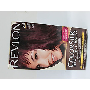Revlon Colorsilk Haircolor 34, Deep Burgundy - 1 Ea, Pack of 4