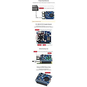 Waveshare Power Over Ethernet Hat (Type C) for Raspberry Pi 3B+/4B 802.3af/at Power-Sourcing Equipment Required