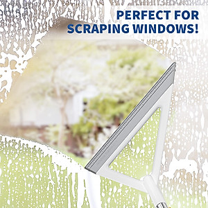 Nodirz Multifunction Magic Broom, 53 INCHES, Modern White Silicone Squeegee Broom for Floor, Glass, Tile, Kitchen, Bathroom, Living Room, Garage