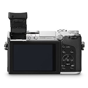 Panasonic LUMIX GX7 16.0 MP DSLM Camera with Tilt-Live Viewfinder - Body Only (Silver)