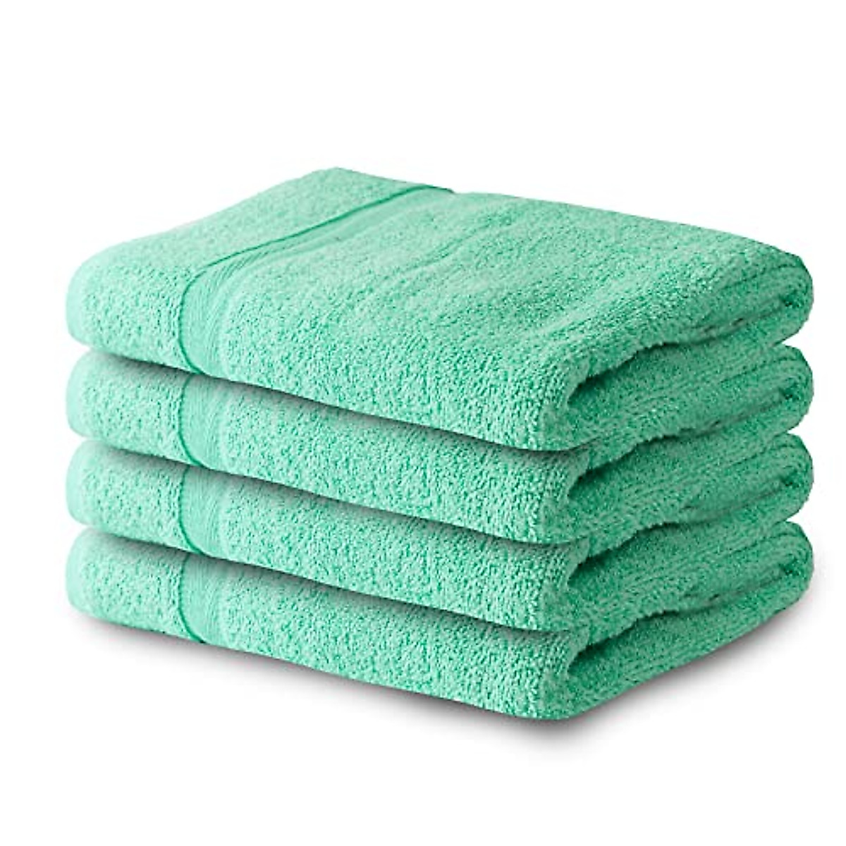 Alspin Cotton Bath Towels 6 Pack Cotton Towels,Teal Color ,24 x 48 Inches Towel for Pool, Spa, and Gym Lightweight and Highly Absorbent Swift Drying Towels