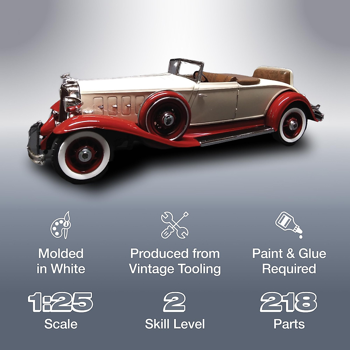 MPC 1932 Chrysler Imperial "Gangbusters" 1:25 Scale Model Kit