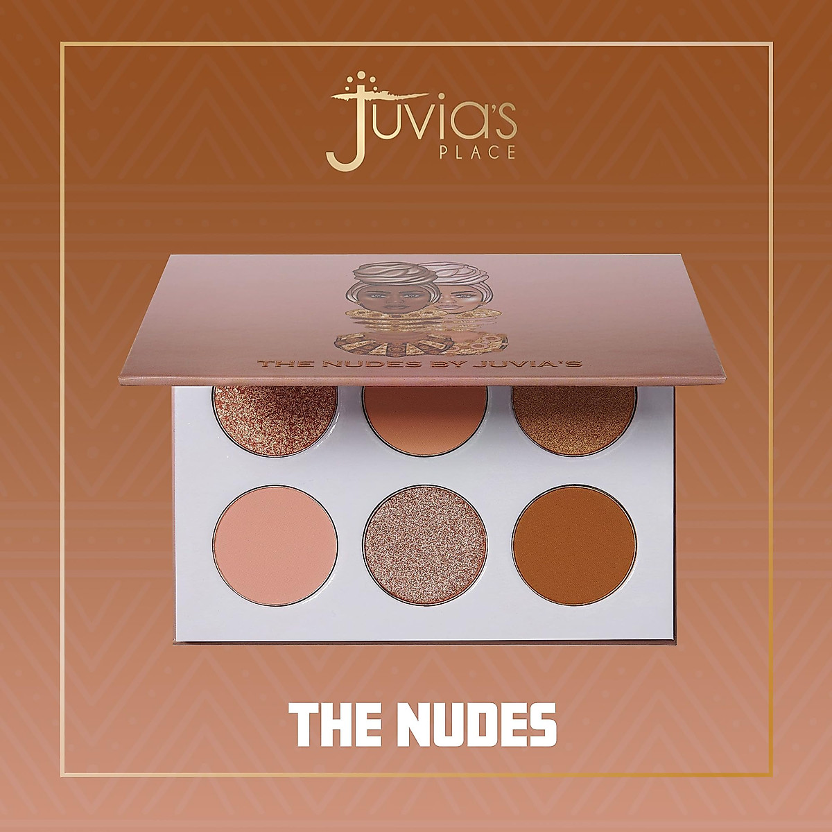Juvia's Place The Nudes - Blue, Eyeshadow Palette, Professional Eye Makeup, Pigmented Eyeshadow Palette, Makeup Palette for Eye Color & Shine, Pressed Eyeshadow Cosmetics