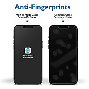 Mothca for iPhone 14/iPhone 13/13 Pro (6.1-inch) Matte Privacy Screen Protector [NOT for iPhone 14 Pro] with Alignment Sticker, Full Coverage Anti-Spy Anti-Glare Anti-Fingerprint Tempered Glass Film