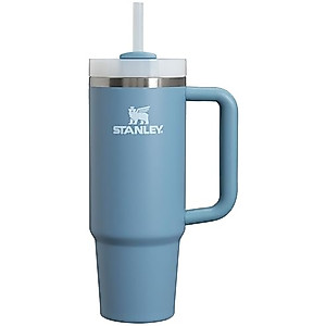 Stanley Quencher H2.0 Tumbler with Handle and Straw 30 oz | Flowstate 3-Position Lid | Cup Holder Compatible for Travel | Insulated Stainless Steel Cup | BPA-Free | Indigo