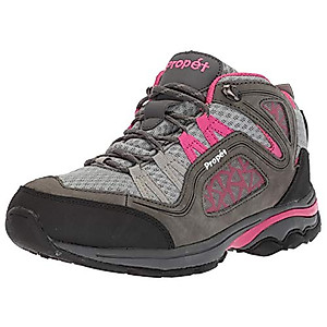 Propét Women's Peak Hiking Boot, grey/berry, 6 XWide