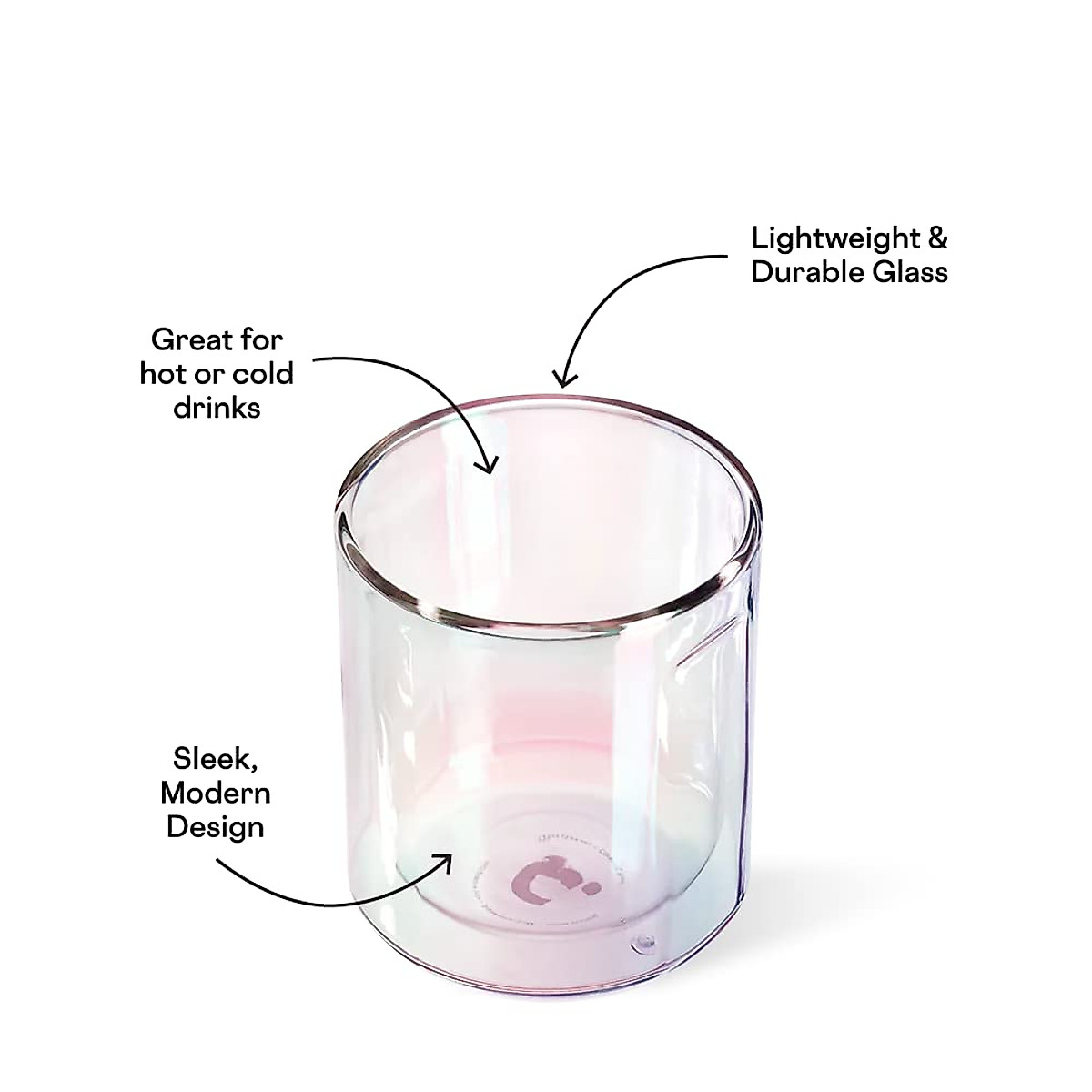 Corkcicle. Prism Rocks Glass, 2 CT