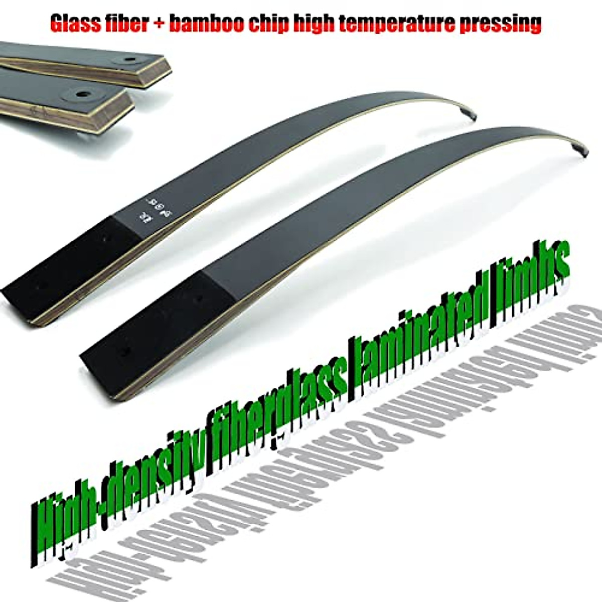 Black Hunter Archery Recurve Bow 60" Right Hand Hunting Takedown Bow Set 20-60 lbs Adults Archery Suitable for Practice Competition