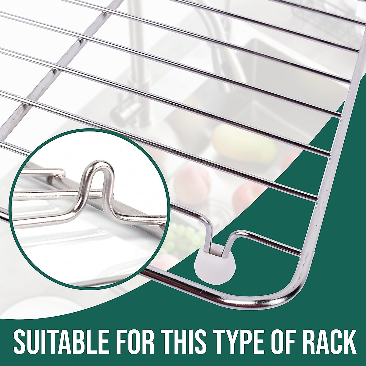 Sink Rack Feet 84544-0 For Kohler Part 84544-0 Kitchen Sink Rack Feet White 20 Pack