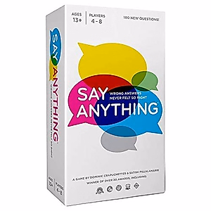 Say Anything: 10th Anniversary–A Board Game by North Star Games 4-8 Players–Board Games for Family 30 Mins of Gameplay–Games for Family Game Night–for Kids and Adults Ages 13+ - English Version