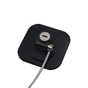 SAIRUIDIPU Refrigerator lock with key, Fridge Lock with Adhesive tape, Child safety lock for cabinets (Black, 1), 1 square (C4)