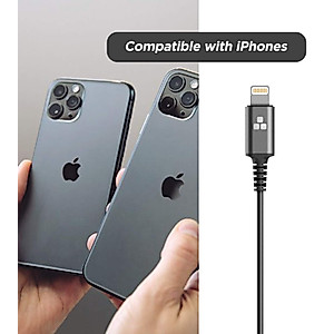 GALVANOX USB-C Microphone, Clip On Lavalier Omnidirectional Mic (Lightning)