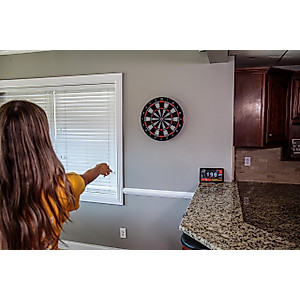 Arachnid SDB1000 Soft Tip Dartboard with Online Gameplay and Full Color Scoring and Animation, Black (SDBA1000ARA)