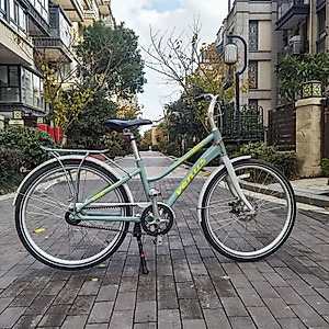 WEEROCK Adjustable Height Bike Kickstand Aluminium Alloy Double Leg Kick stand Fits For 24/26/28 Inch Single Speed Bicycles