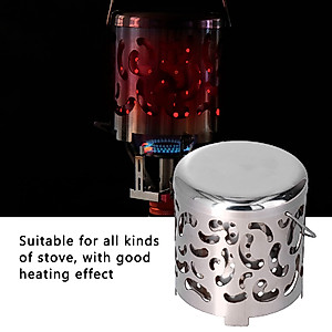 Camping Heater, High Temperature Resistant Camping Heating Cover Portable Camping Heater Stove Mini Size for Hiking for Picnic for Outdoor