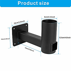 KSWLOR Slip Fitter Adapter, 90 DegreeWall Mount Bracket ,2-3/8 inch Light Fixture Mounting Bracket,Tenon Adaptor for Outdoor Commercial Street Light,Parking Lot Lights,Shoebox Light Fixture