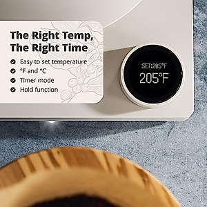 Greater Goods Electric Gooseneck Kettle, Designed in St. Louis, Birch White,1200 Watt