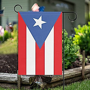 Puerto Rico Garden Flag Puerto Rico Flag Double Sided Polyester Flag Small Yard Flag for Holiday Outdoor Decorations 12x18 Inch
