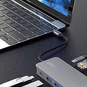 Reader Media Techno L-CH11 Lazos Type-C Converter Adapter, 11-in-1, Silver