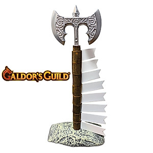 Conjurer Co. Galdor's Guild DND Initiative Tracker | Recorder Tools | Gift for Dungeons & Dragons Players, Dungeon Master/DM, or RPG Gaming | Tracking Stand | Holds 8 Flag Markers | Sword/Battle Axe