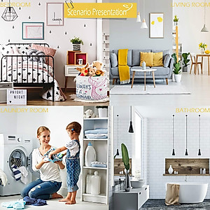 visesunny Storage Basket Mermaid Tail Nursery Hamper Basket Clothes Toy Storage Organizer Bin Box Collapsible Laundry Bag for Kid Room,Playroom,Bathroom,Living Room,Dorm,Office