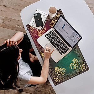 EDGFRTOIO Playmat with Zones for MTG Card Game Playing, Game Mats Tabletop Magic Play Mats 24"x14" Commander Deck Gaming Desk Duel Mat Card Gameplay Mats for Beginner, Five Elements