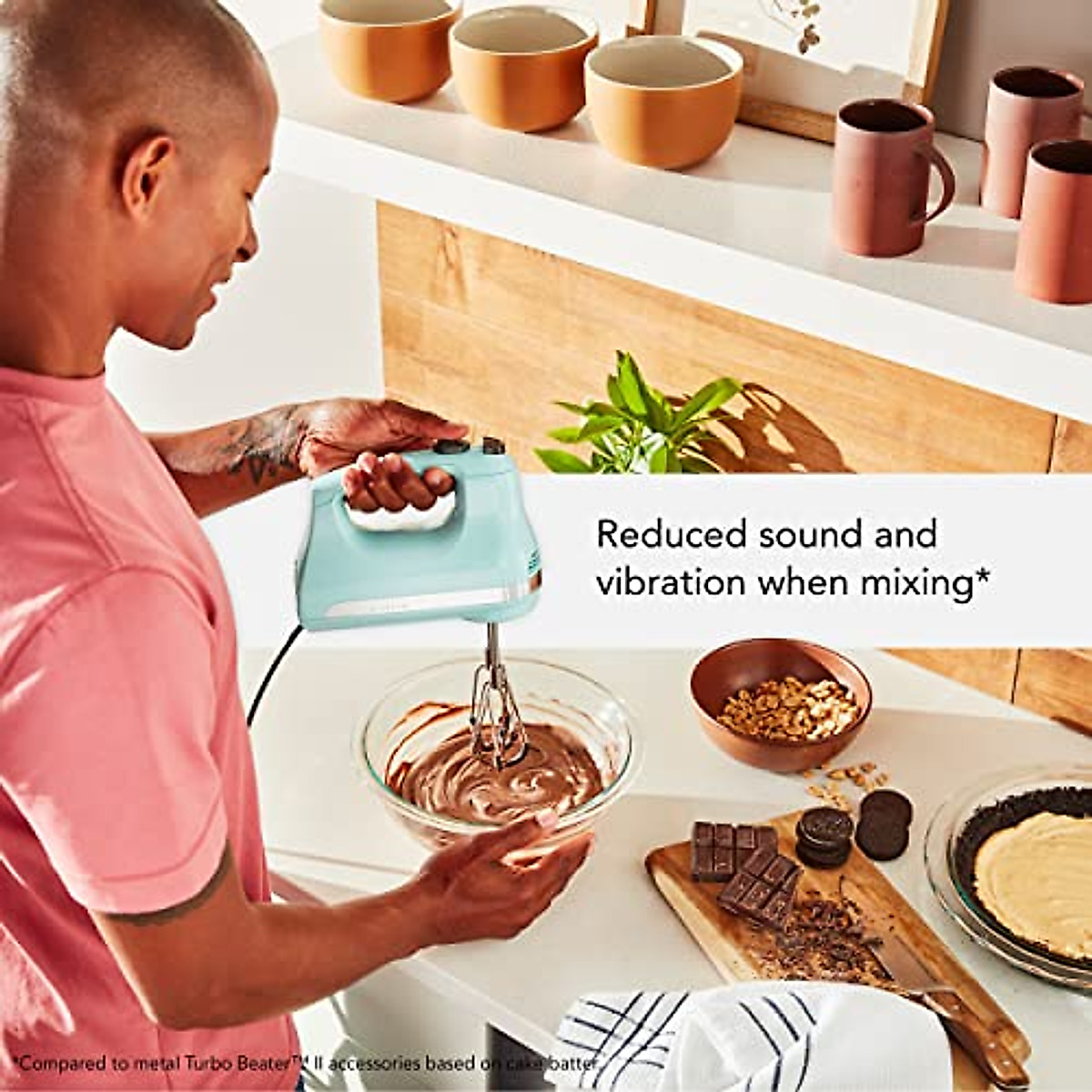 KitchenAid KHMFEB2 Flex Edge Beater Accessory for Hand Mixer, One Size, Stainless Steel