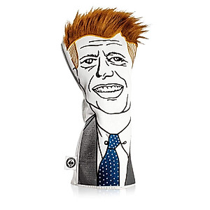 Pins & Aces Golf Co. American Classic Premium Headcover - Quality Leather, Hand-Made Head Cover - Style and Customize Your Golf Bag - Tour Inspired, JFK Kennedy Golf Design (Driver)