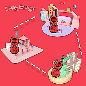 Retevis RT38 Walkie Talkies for Kids 2 Pack,Toy Walkie Talkie with 22 CH VOX USB Port Flashlight,Toy Walkie Talkie for 5-13 Boys Girls Outdoor Camping Games Indoor(Red)