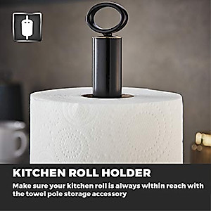 TOWER Mug Tree and Towel Pole, us:one Size, Black