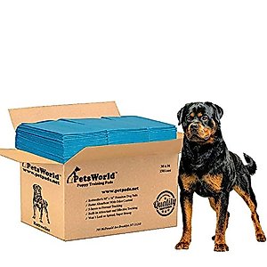 PETSWORLD Extra Large Potty Pads for Dogs, Odor Eliminating 30" x 36", 150 Count Pee Pads for Dogs, Gigantic XL Dog Pads, 5 Layer Ultra Absorbent Technology, Leak Proof Training Pads for Dogs & Cats
