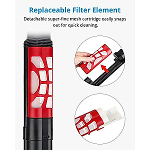 NICREW Automatic Gravel Cleaner, Electric Aquarium Vacuum Cleaner, 2 in 1 Sludge Extractor for Medium and Large Tanks