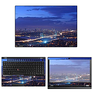 Decalrus - Protective Decal Cityline Skin Sticker for Lenovo ThinkPad P53 (15.6" Screen) case Cover wrap LEthnkpd15_P53-258