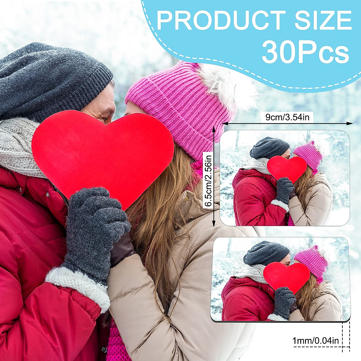 30 Pcs Sublimation Magnets Blanks Car 3.5 x 2.5 Inch Sublimation Blank Magnets Bulks DIY Decorative Magnets for Home Kitchen Fridge Refrigerator Microwave Oven Wall Door Decoration Office Calendar