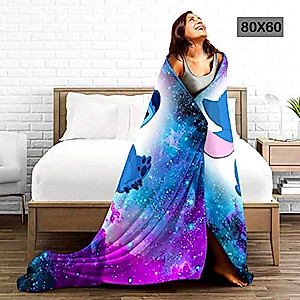 Anime Blanket Super Soft Flannel Warm Throw Blanket Cartoon Home Decor for Bedding Couch Sofa Gifts 50"X40"