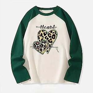 Leopard Iron On Transfers Patches Retro Heart Iron On Decals Love Patches for Clothes Rub On Transfer Stickers for Clothes T-Shirt Jacket Jeans Pants Handbag Washable DIY Decorations 6 Sheets