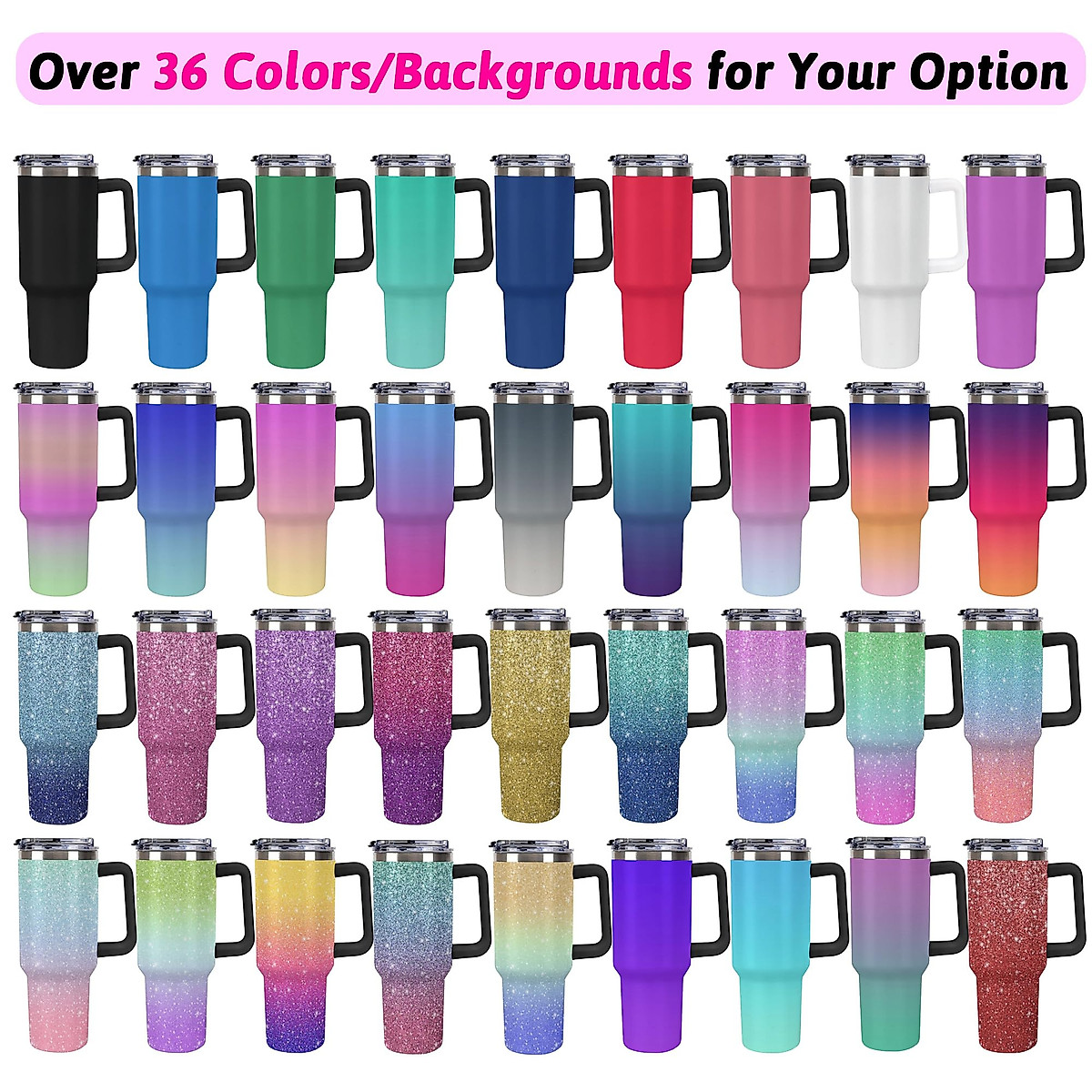 Artsadd Personalized 40oz Insulated Stainless Steel Tumbler with Photos and Text, Thermal Insulation, Spill-Proof Lid for Christmas or Any Occasion