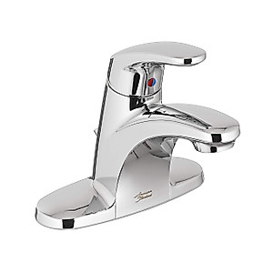 American Standard 7075004.002 Colony Pro Single-Handle Centerset Bathroom Faucet Less Drain, Polished Chrome